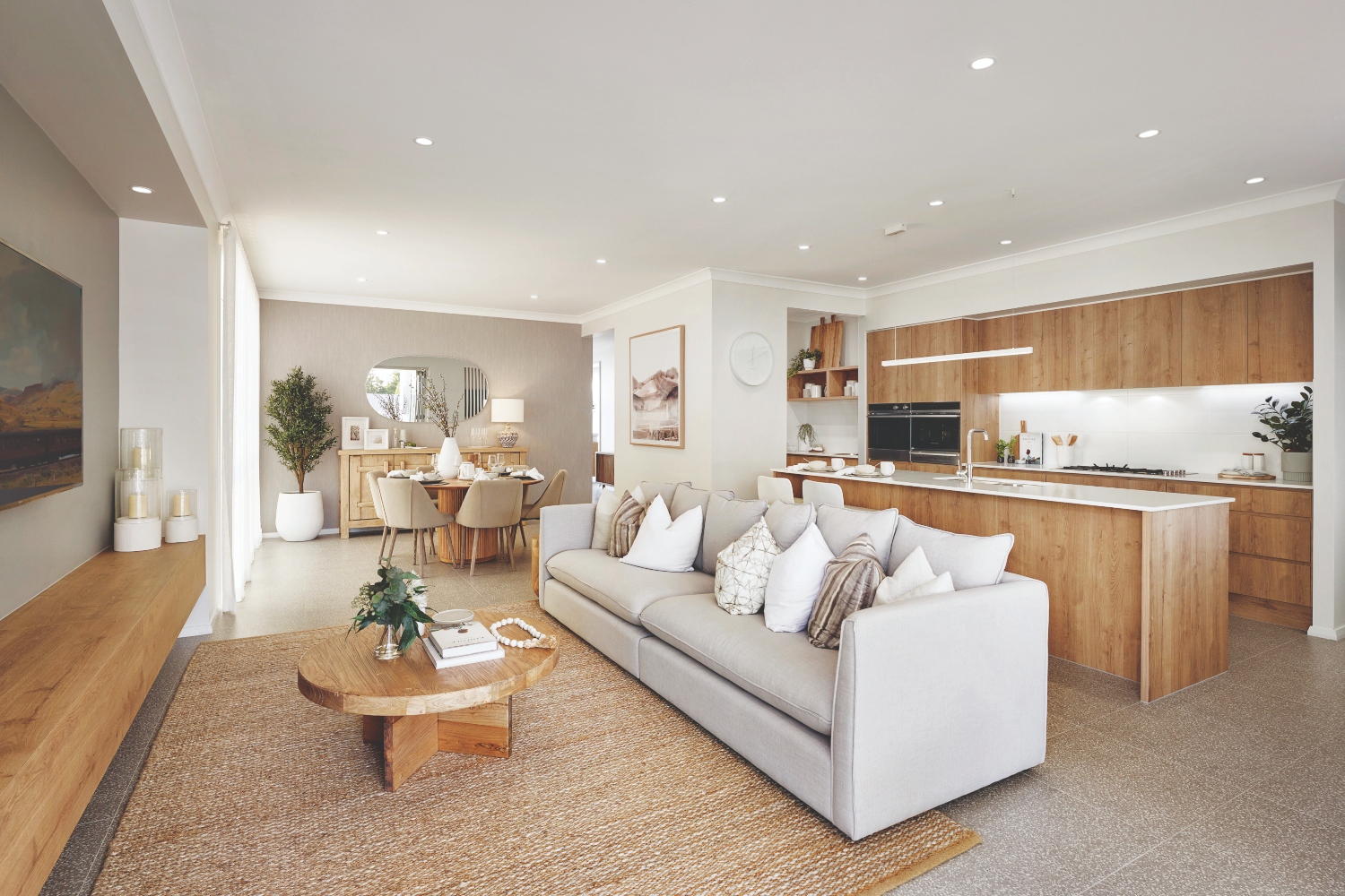 Open plan living is the perfect for quality time amongst larger families