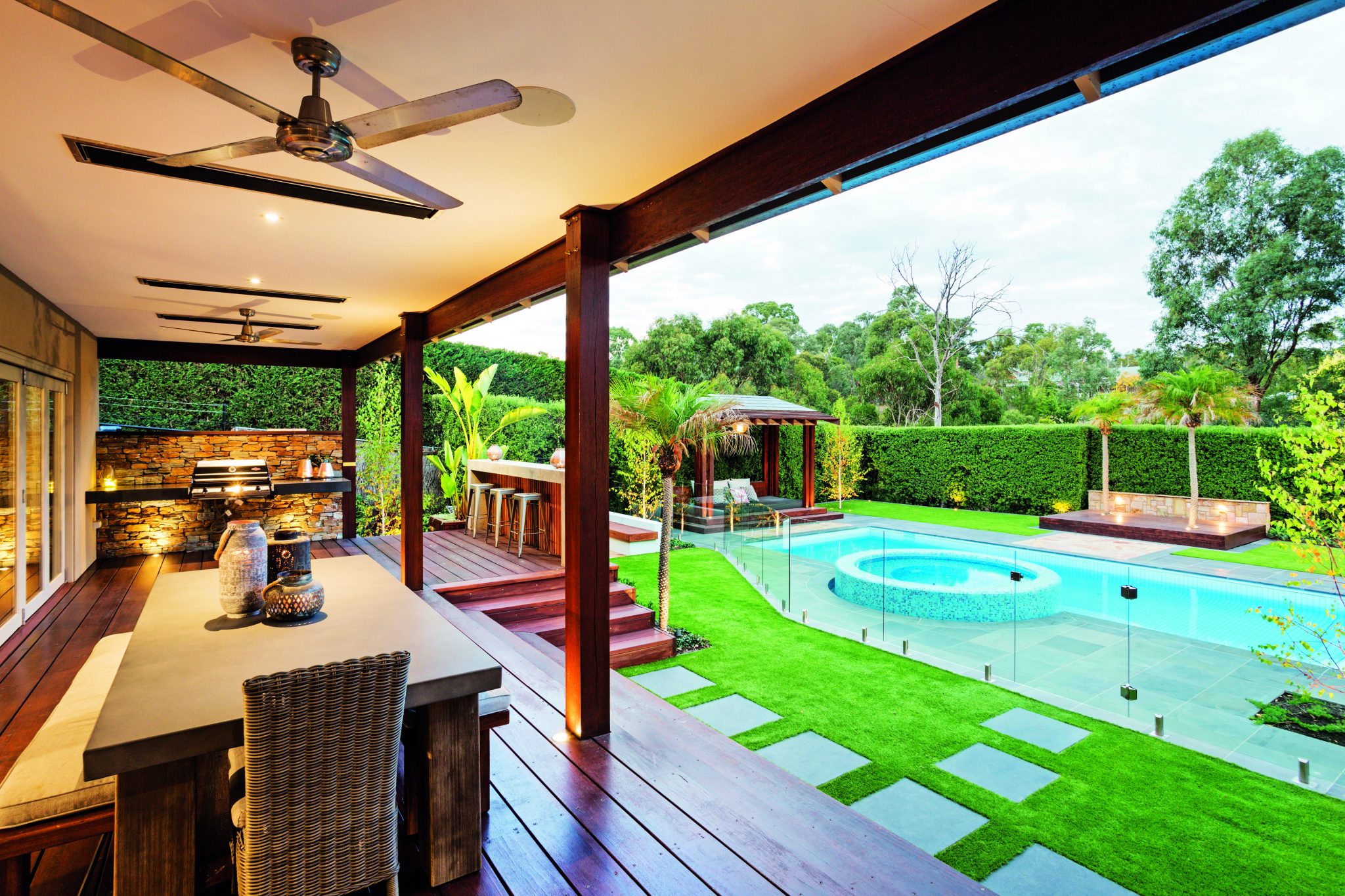 Resort style living will make your home feel like you're always on holiday