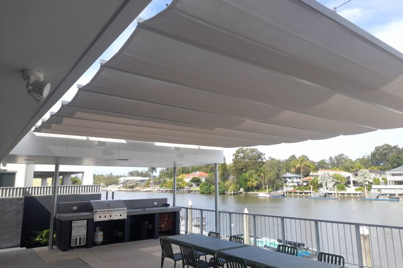A retractable shade system is a must-have item for this summer