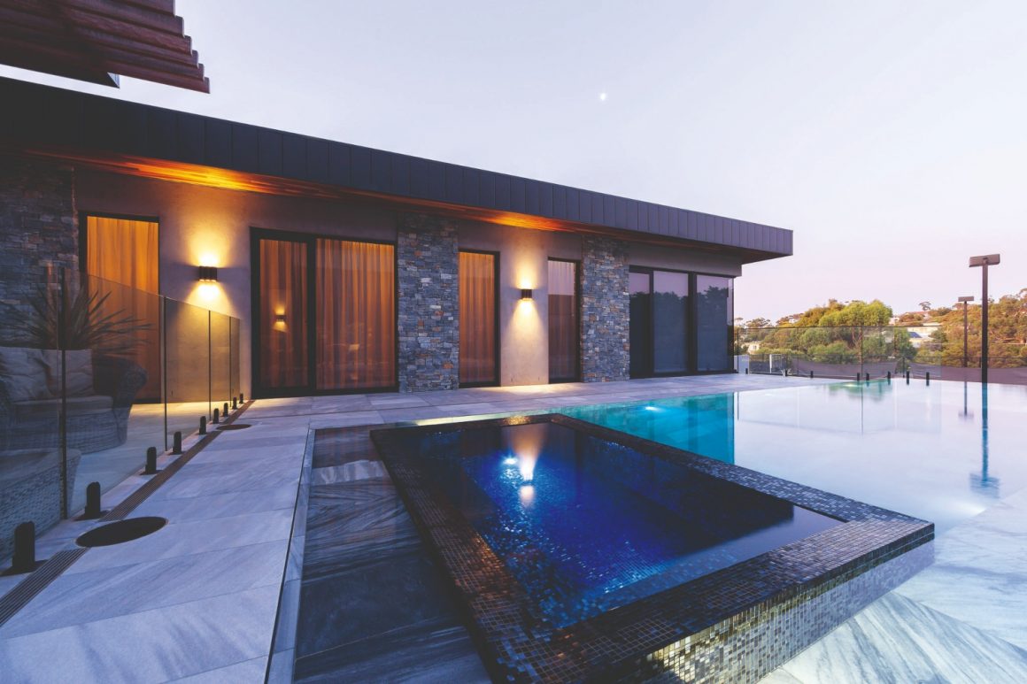 A state of the art pool with a unique feature everywhere you look