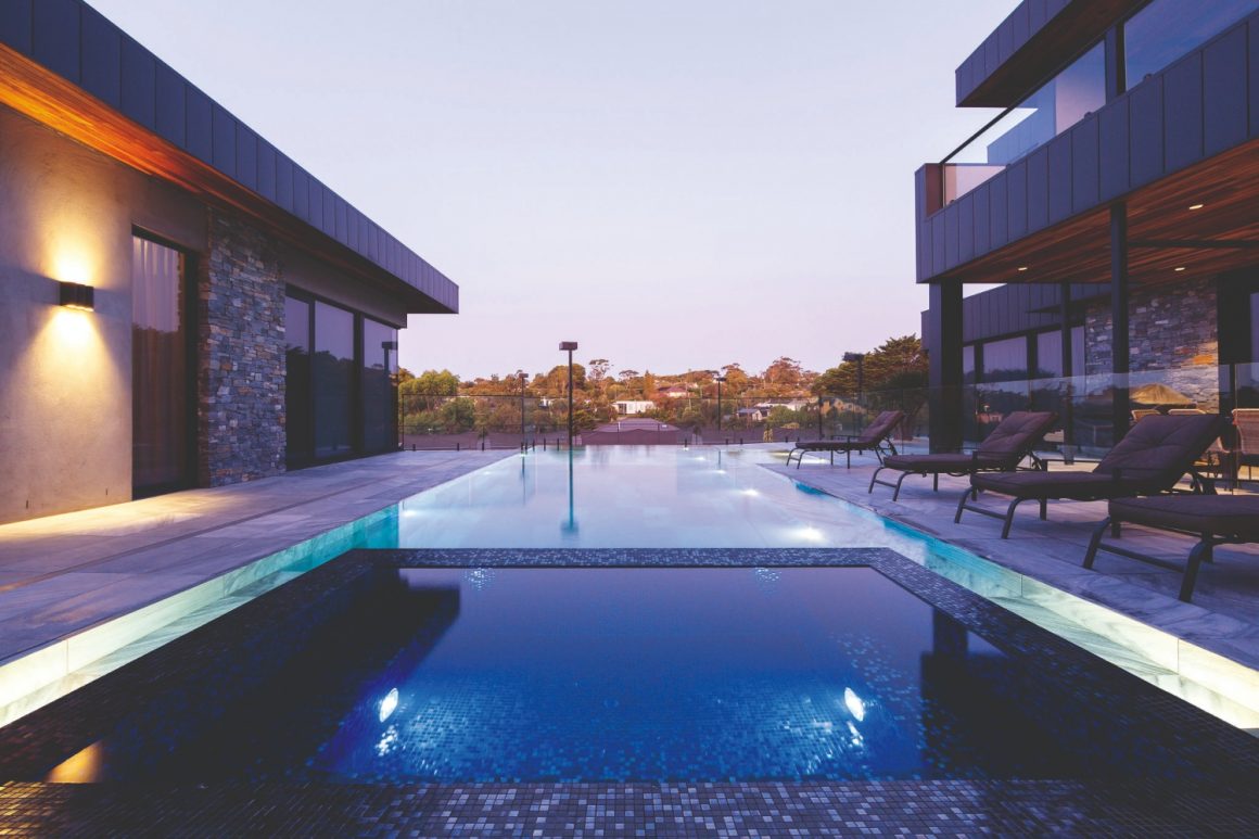 A state of the art pool with a unique feature everywhere you look