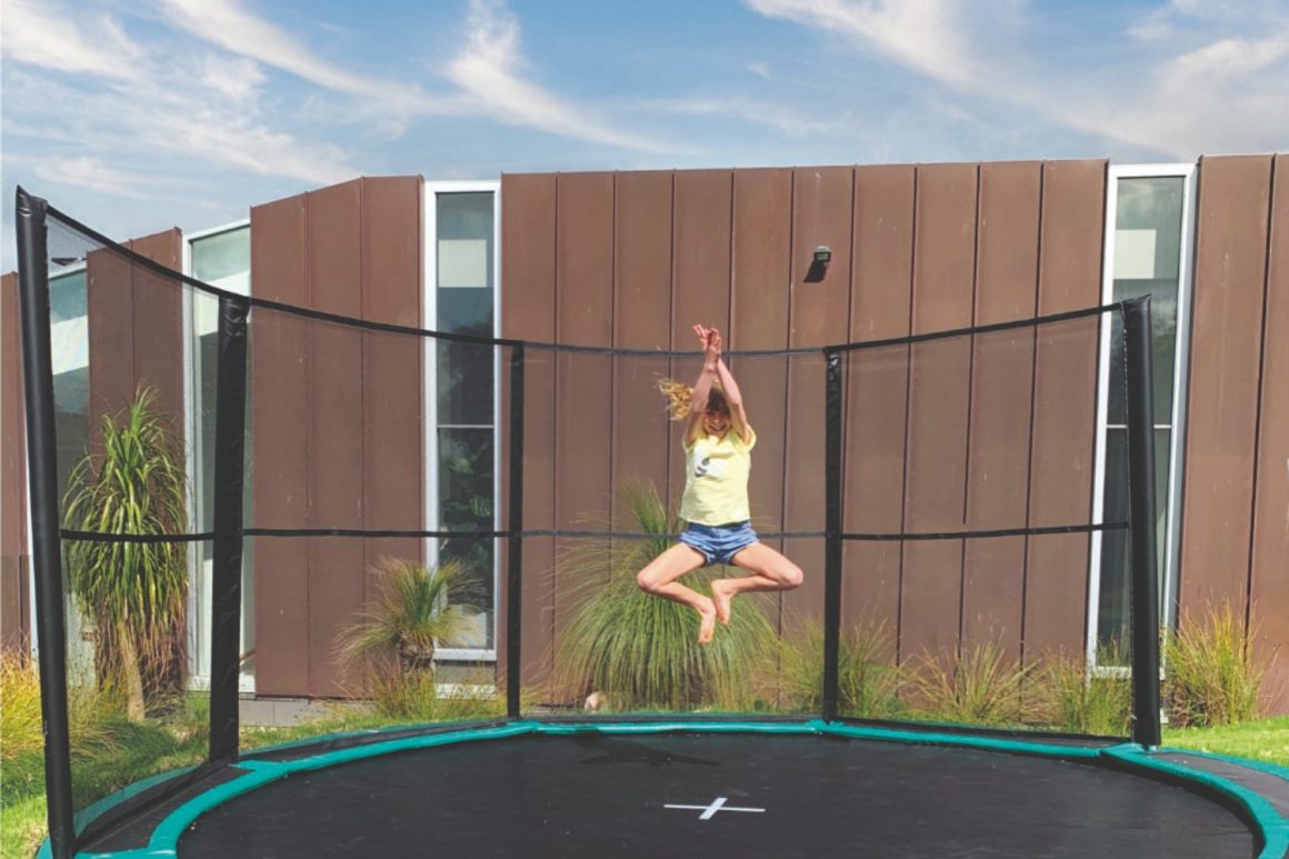 Oz Trampolines inground trampoline provides fun for everyone