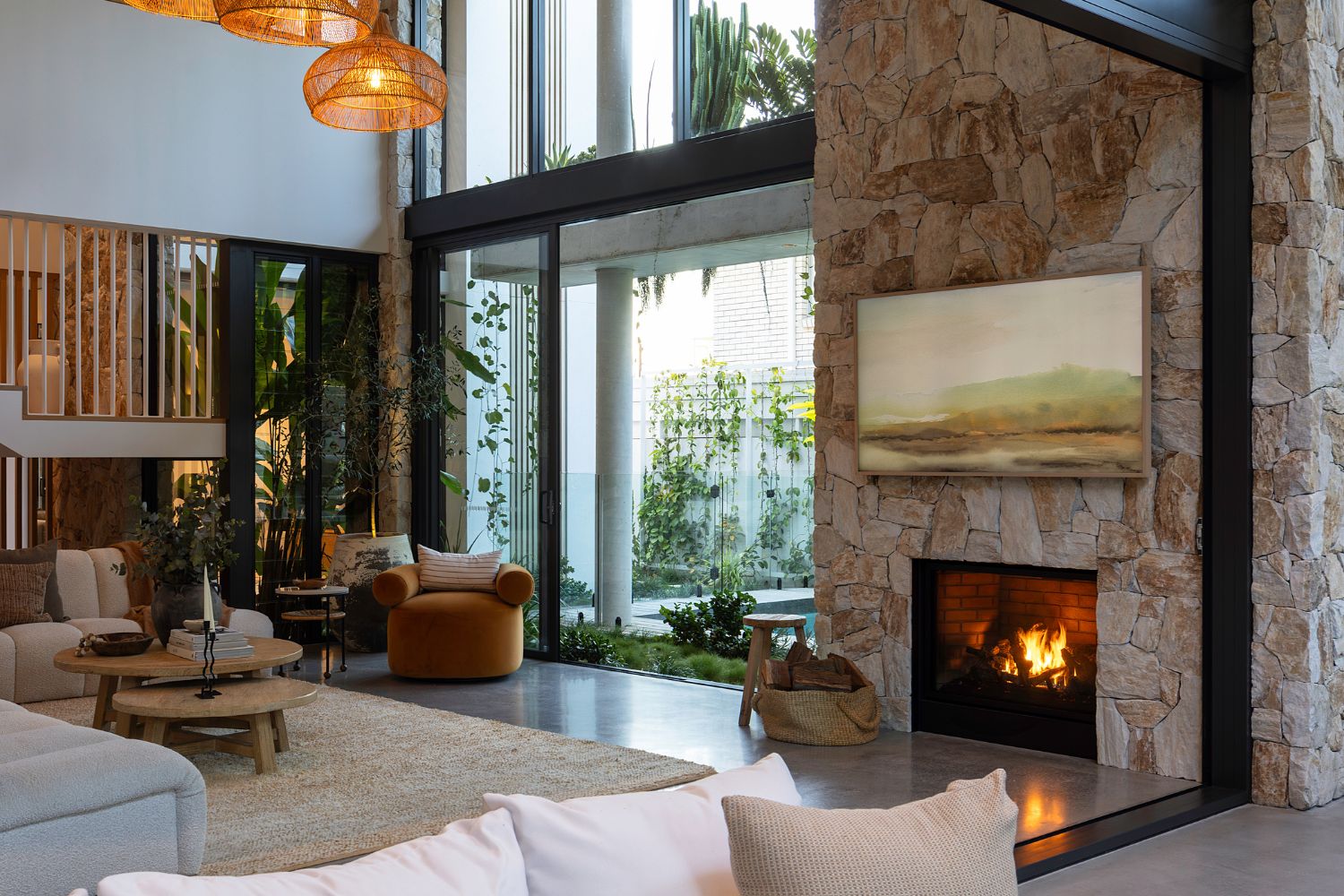 Coastal Retreat Featuring the Lopi 864CF 40K GS2 Gas Fireplace ...