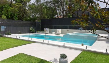 This space-saving modern pool is a perfect fit for this inner-west home