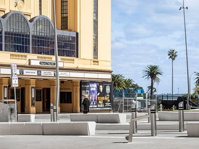 Custom-Made Concrete Seating Adorn the New Luna Park & Palais Theatre ...