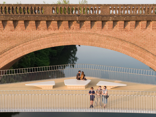 French Footbridge Curves With Viaduct Arches | ODS