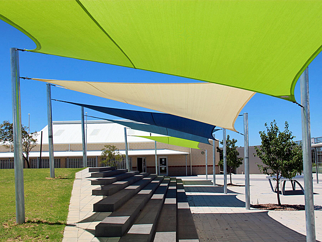 Recycling Shade Sails with Rainbow Shade | ODS
