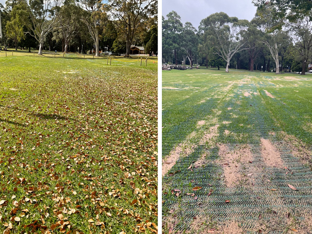New Grass Carpark at Woronora Memorial Park - Project | ODS