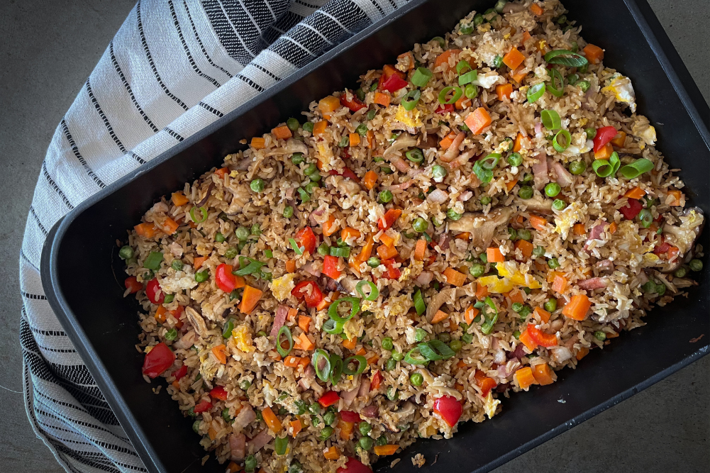 Tray Bake Fried Rice Recipe - WellBeing Magazine