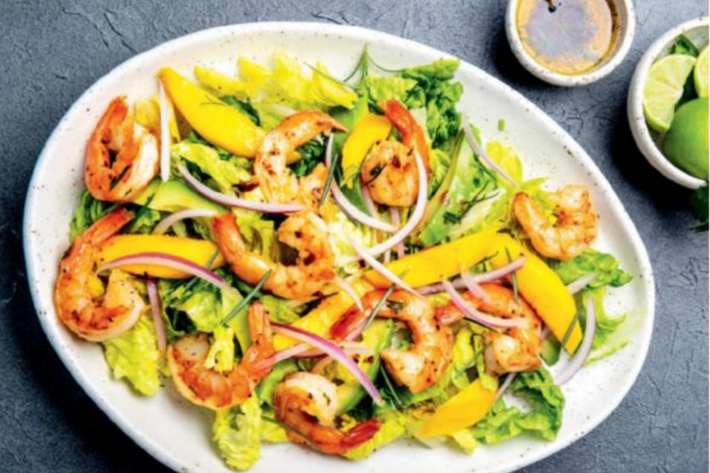 Lime & Mango Prawn Salad Recipe - EatWell Magazine