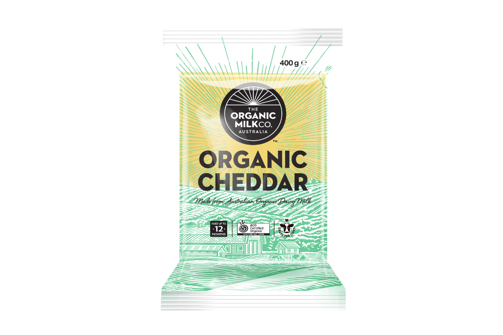 Block Organic Cheddar Cheese: The Organic Milk Co. - WellBeing Magazine