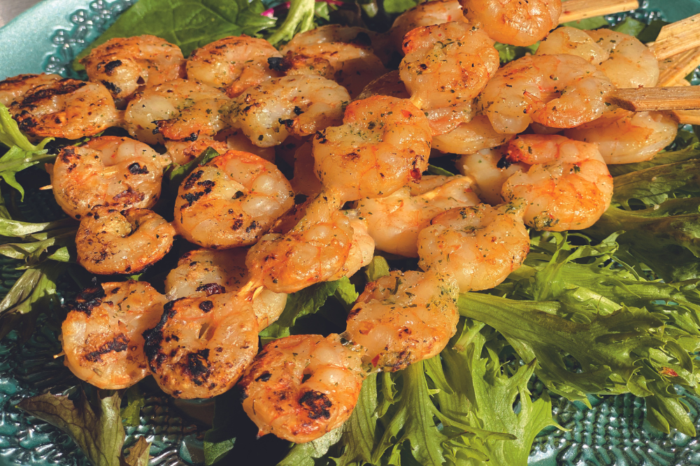 Sumac-Spiked Prawn Skewers - WellBeing Magazine
