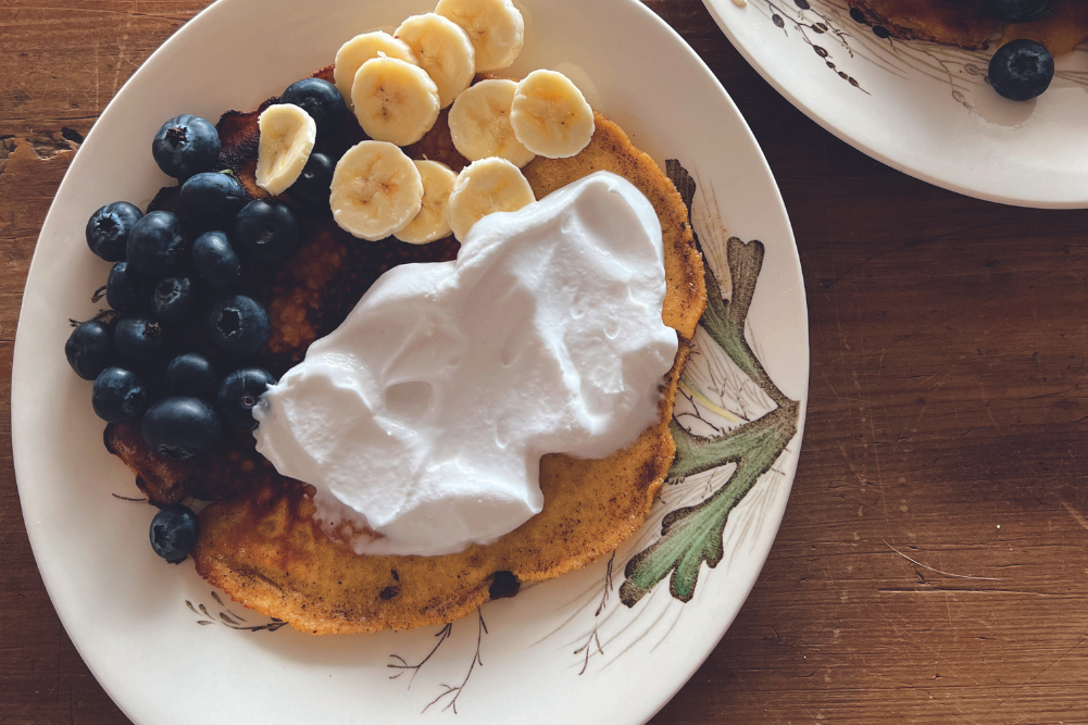 Pancakes with Coconut Yoghurt - WellBeing Magazine