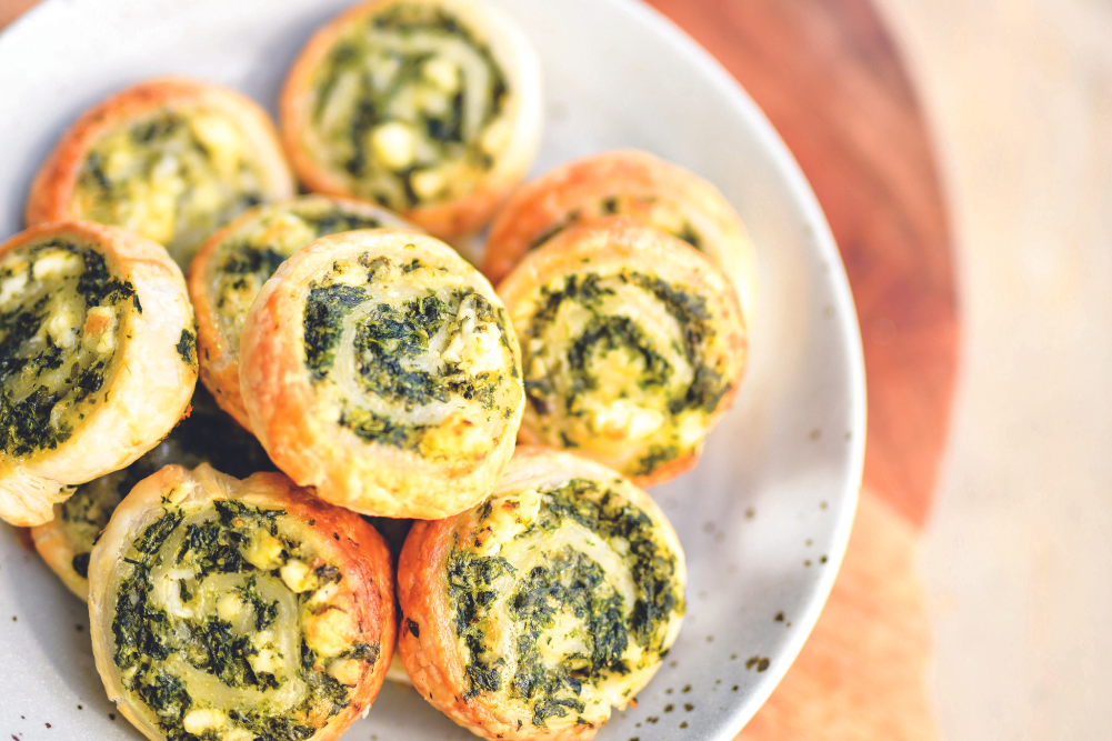 Spinach & Feta Pinwheels - WellBeing Magazine