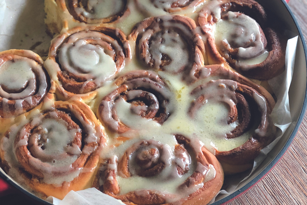 Cinnamon Scrolls with Vanilla Icing - WellBeing Magazine